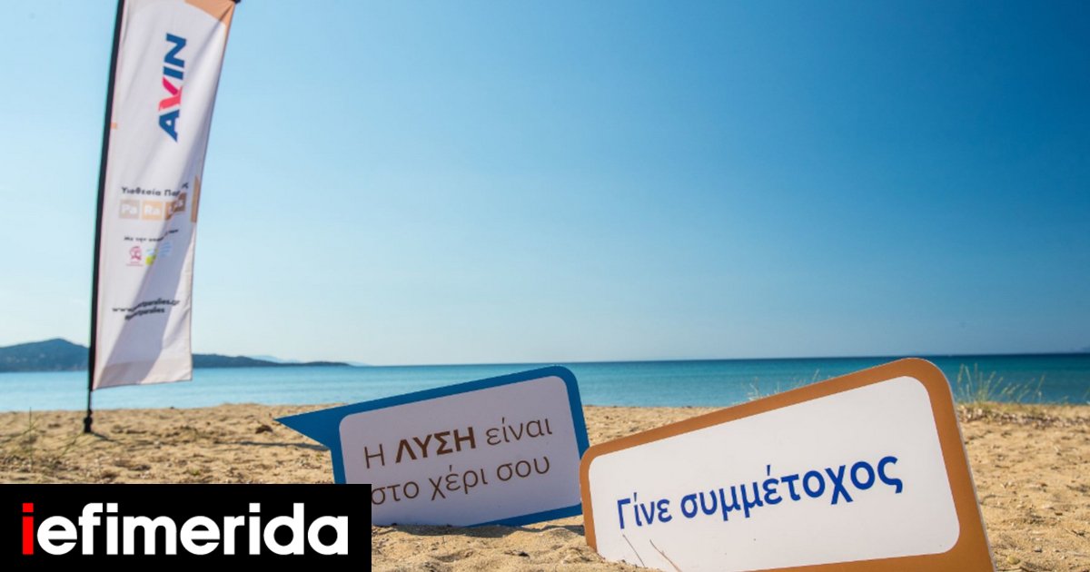 AVIN- Για 3η συνεχόμενη χρονιά συμβάλλει στον καθαρισμό της παραλίας του Σχοινιά - iefimerida.gr