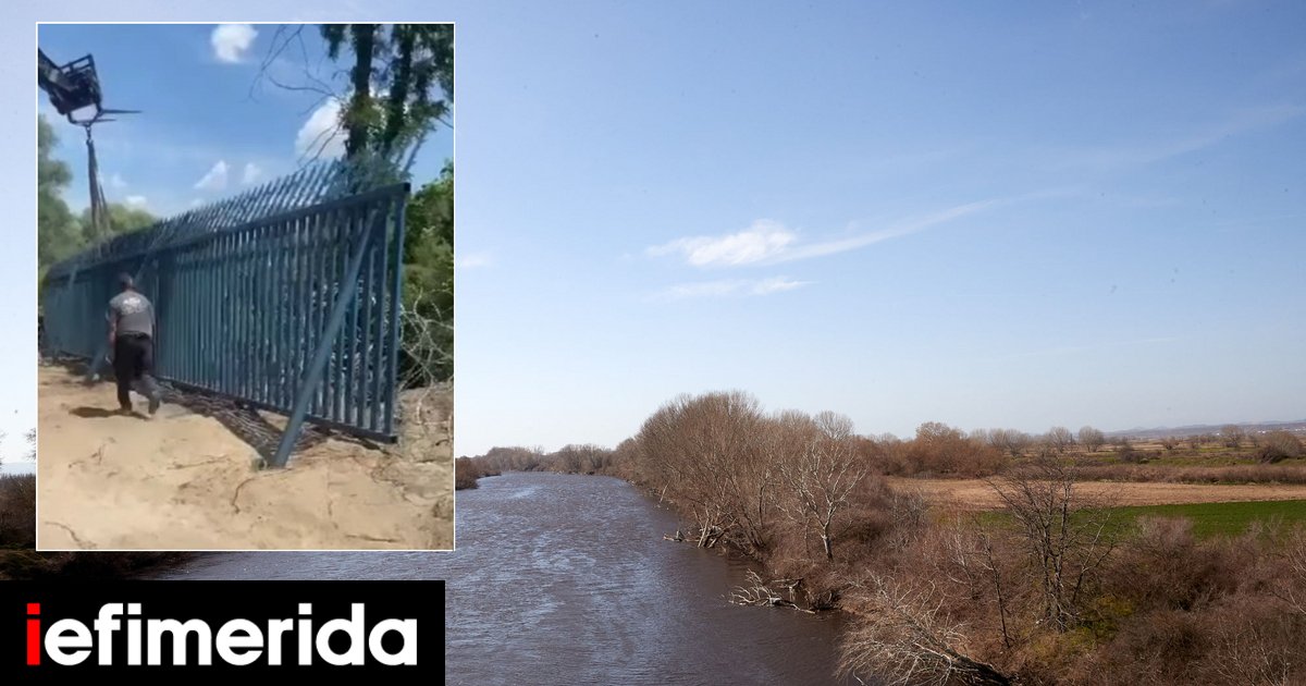 Στήνουν πρόχειρο φράχτη στον Εβρο, απέναντι από τη νησίδα στη Νέα Βύσσα ...
