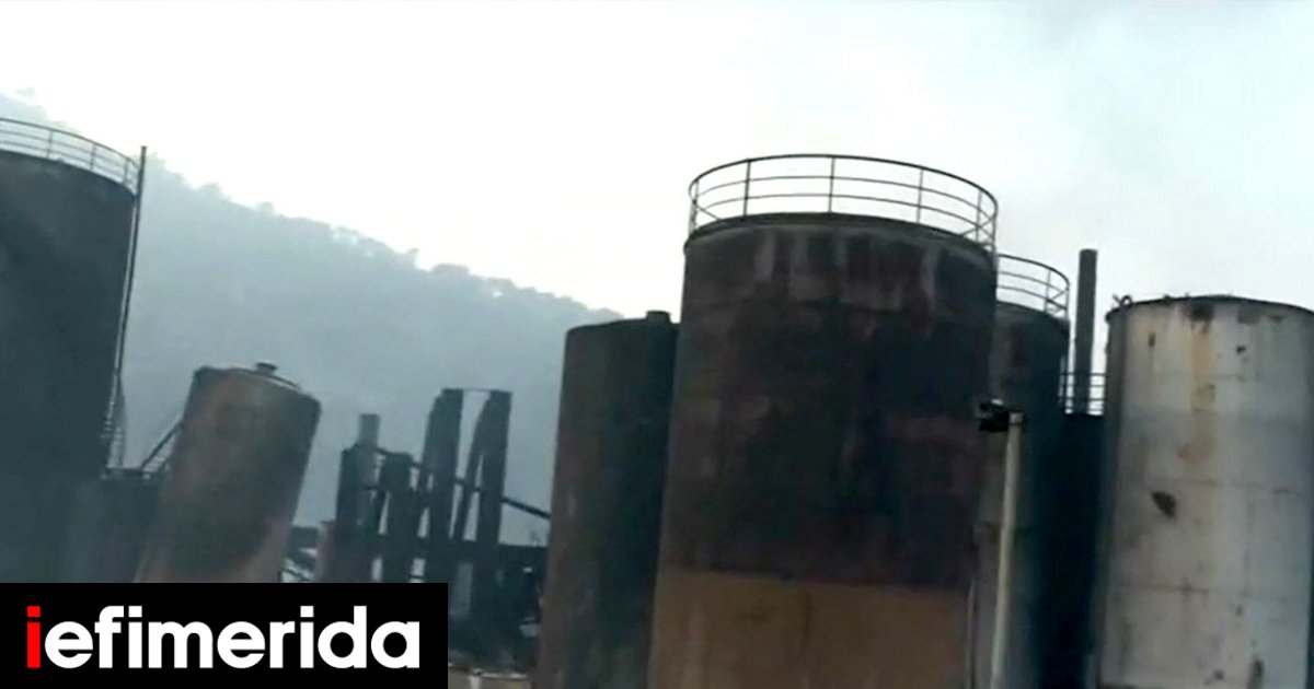 Φωτιά στα Μέγαρα: Κάηκε ολοσχερώς εργοστάσιο με διαλύτες στη ...