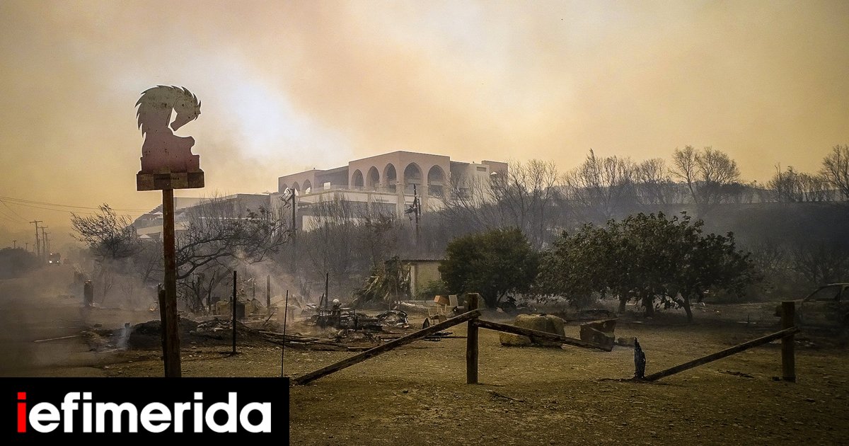Φωτιά Ρόδος: Άρση κινδύνου για χωριά του νησιού, επιστρέφουν στα σπίτια ...