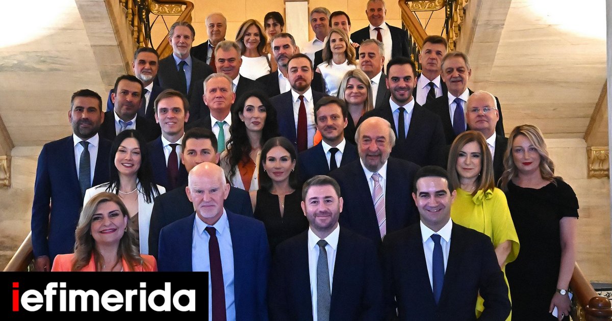 Ανδρουλάκης: Η φωτογραφία με τους 32 βουλευτές του ΠΑΣΟΚ και η υπόσχεση που έδωσε - iefimerida.gr