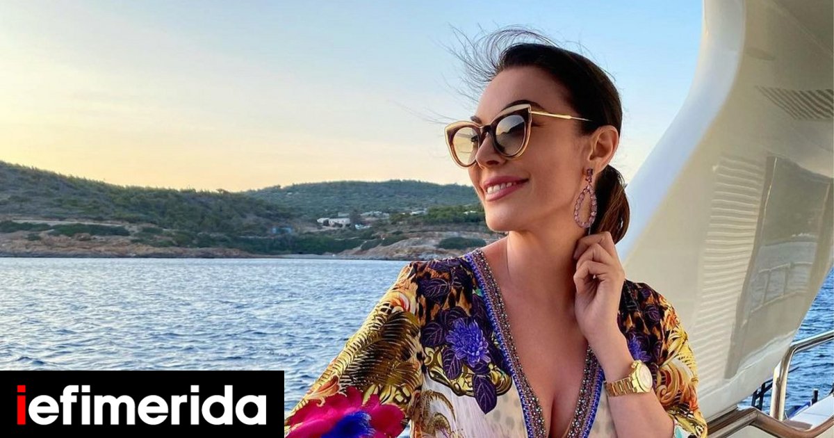 Tατιάνα Στεφανίδου: Η φωτογραφία στο σκάφος με μαύρο μπικίνι και καπέλο ...