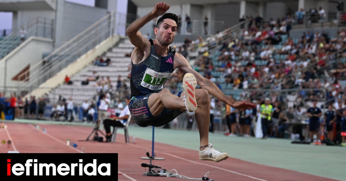 Πρωταθλητής Ελλάδας ο Μίλτος Τεντόγλου -«Πέταξε» στα 8,38 μ. και έπιασε ...