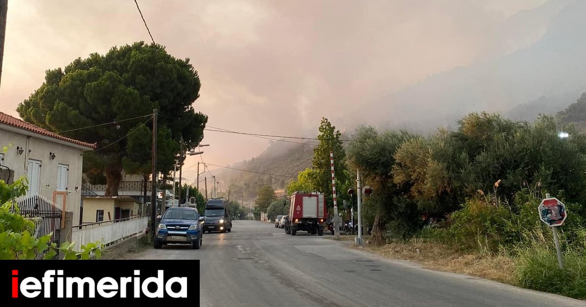 Αίγιο: Καλύτερη εικόνα έχει το μέτωπο της φωτιάς, σώθηκε ο οικισμός ...