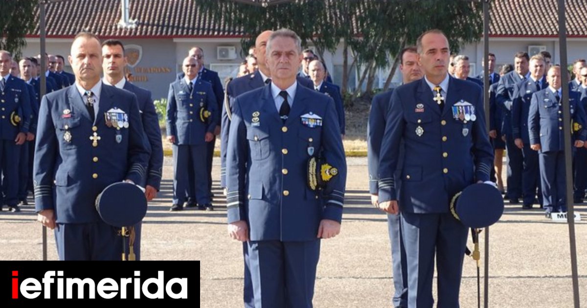 Τελετή παράδοσης-παραλαβής των καθηκόντων του διοικητή της 117 Πτέρυγας ...