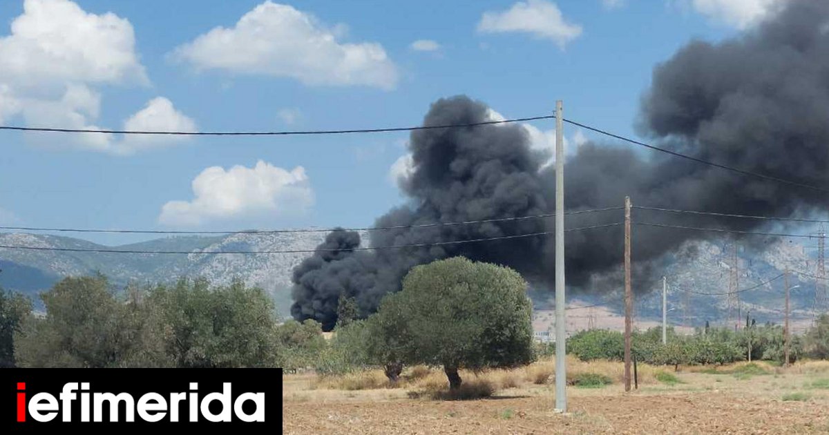 Ασπρόπυργος: Υπό μερικό έλεγχο η φωτιά που ξέσπασε σε χώρο ανακύκλωσης ...
