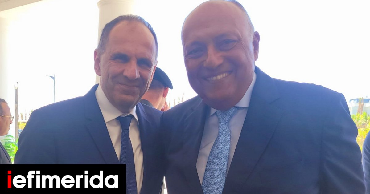 Τετ α τετ Γεραπετρίτη με τον Αιγύπτιο ομόλογό του -Θα έχουν γεύμα ...