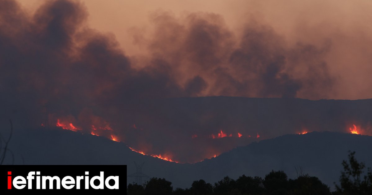 Οι πυρκαγιές κάλυψαν με καπνό τον ουρανό της Ελλάδας -Πώς μεταφέρεται ...