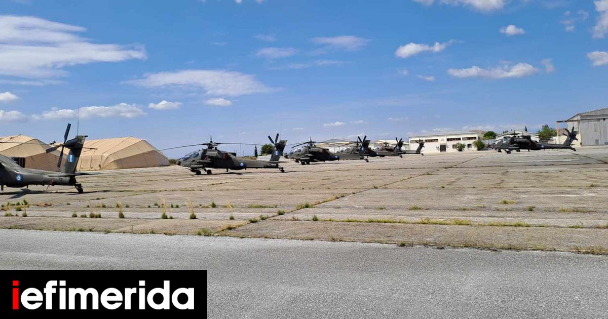 ΓΕΣ: Όλα τα ελικόπτερα στο Στεφανοβίκειο είναι ασφαλή -Είναι σε στεγνό ...