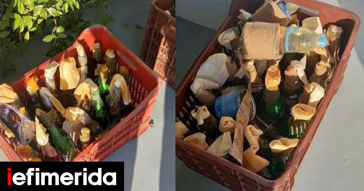 Ασπρόπυργος: Εντοπίστηκαν 53 βόμβες μολότοφ και 4 εκρηκτικοί μηχανισμοί μέσα σε ΚΑΠΗ - iefimerida.gr