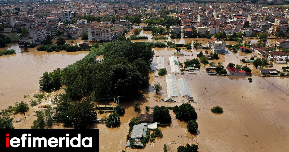 Φουσκώνει ο Πηνειός και απειλεί τη Λάρισα: Πλημμυρίζουν περιοχές ...