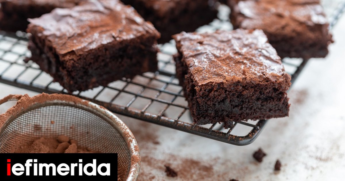 Συνταγή για σπιτικά brownies με 4 υλικά, χωρίς αλεύρι -Λαχταριστά και ...