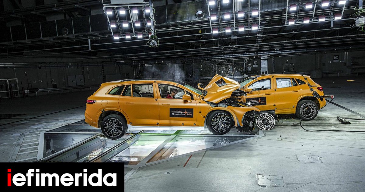 Για πρώτη φορά crash test με μετωπική σύγκρουση 2 ηλεκτρικών ...
