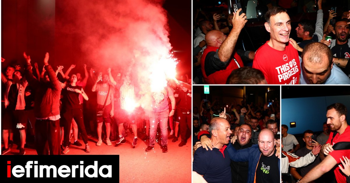 Ολυμπιακός: Πάρτι στα αποδυτήρια του ΟΑΚΑ μετά τη νίκη επί του ...