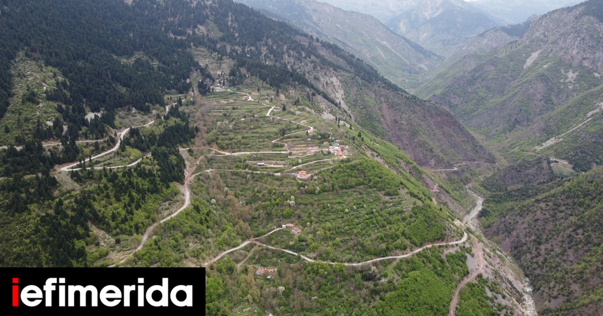 Ένα υπέροχο χωριό, στο χείλος του γκρεμού, με θέα στον Αγραφιώτη -Χωρίς ...