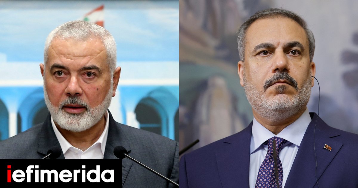 Ο Φιντάν συναντήθηκε με τον πολιτικό ηγέτη της Χαμάς -«Απαράδεκτες οι ...