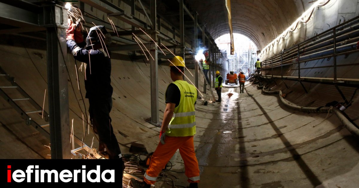 Γραμμή 4 του Μετρό: Στα «άδυτα» του εργοταξίου για το δρομολόγιο Άλσος ...