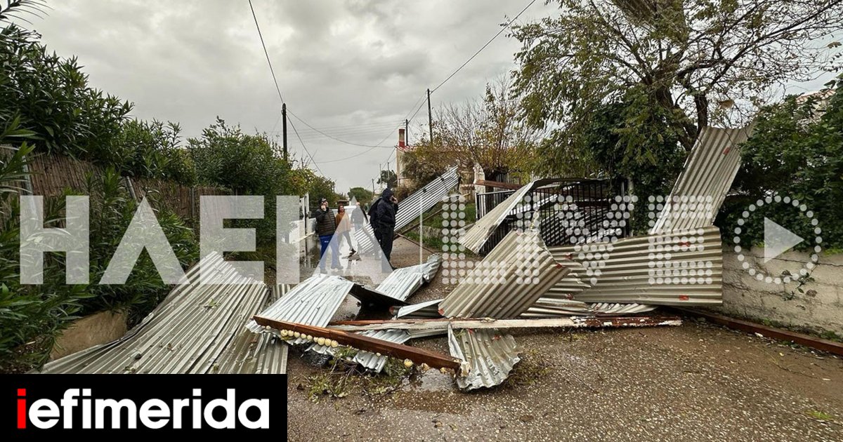 Πύργος: Ανεμοστρόβιλος χτύπησε παραλιακά σπίτια στην Κυανή Ακτή ...