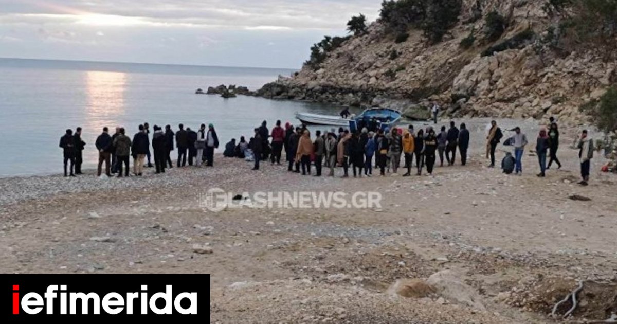 Γαύδος: Νέα επιχείρηση διάσωσης δεκάδων μεταναστών [εικόνες] - iefimerida.gr