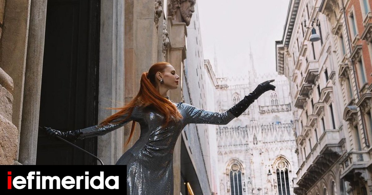 H Eβελυν Καζαντζόγλου με λαμπερό φόρεμα από τα Marks & Spencer -Όλο πούλιες, κοστίζει κάτω από ...