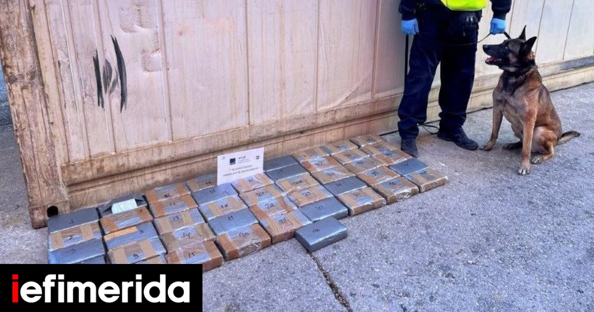 Νέα επιτυχία της ΑΑΔΕ: Ανακάλυψε 46 κιλά κοκαΐνης σε κοντέινερ με ...