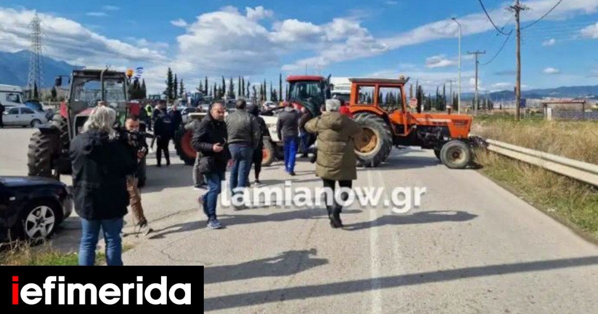 Φθιώτιδα: Εκοψε την Ελλάδα στα δύο το μπλόκο αγροτών στην Ανθήλη ...