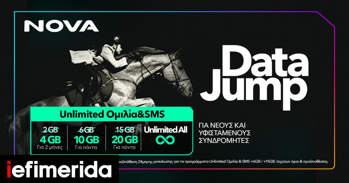 Ίδια τιμή, ακόμα περισσότερα Data για πάντα: H νέα Nova συμπληρώνει έναν χρόνο επιτυχιών ...