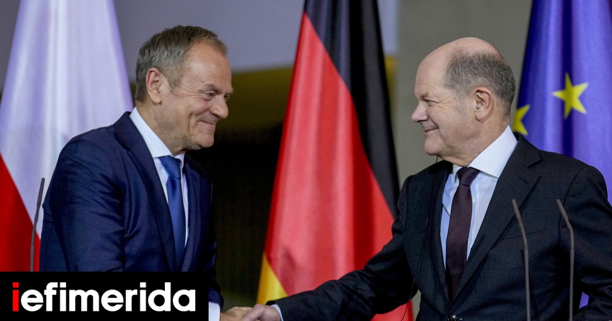 Ο Όλαφ Σολτς και ο Ντόναλντ Τουσκ καταδικάζουν τις δηλώσεις Τραμπ για ...