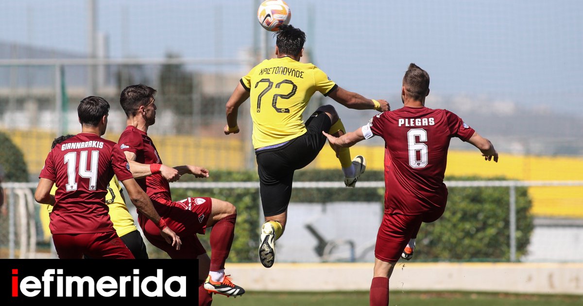 Super League 2: Ματσάρα στο Σεραφείδειο, στο 3-3 σταμάτησαν ΑΕΚ Β' και ...
