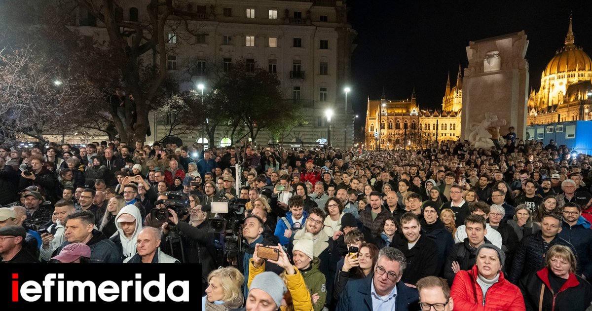 Ουγγαρία: Χιλιάδες πολίτες διαδήλωσαν κατά του πρωθυπουργού Βίκτορ ...
