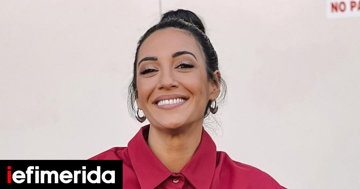 H Ευγενία Σαμαρά με το πιο διαχρονικό print της μόδας -Το σύνολό της από ελληνικό brand σε ...