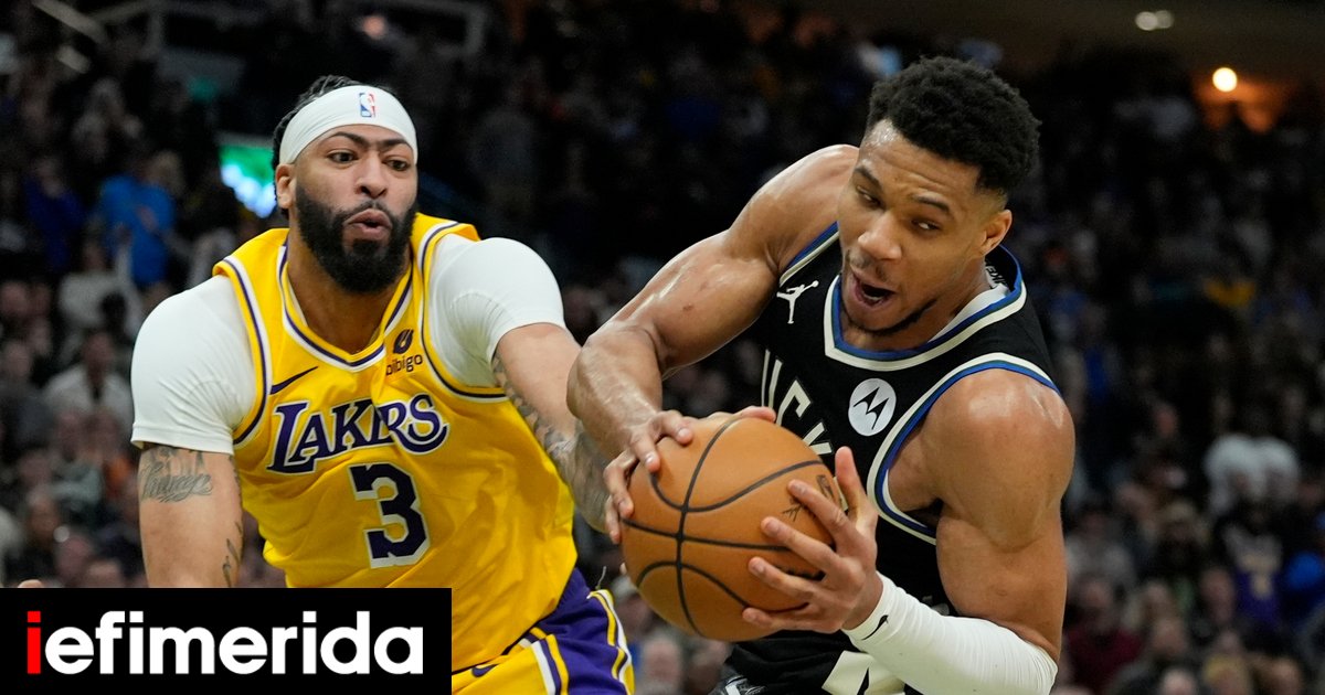 NBA: Οι Λέικερς επικράτησαν των Μπακς στην δεύτερη παράταση -«Τριπλός» ο Αντετοκούνμπο [βίντεο ...