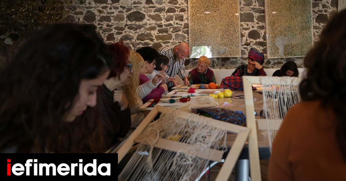 Η τέχνη της υφαντικής στη Λέσβο, με μοτίβα από τη Μικρά Ασία [εικόνες ...