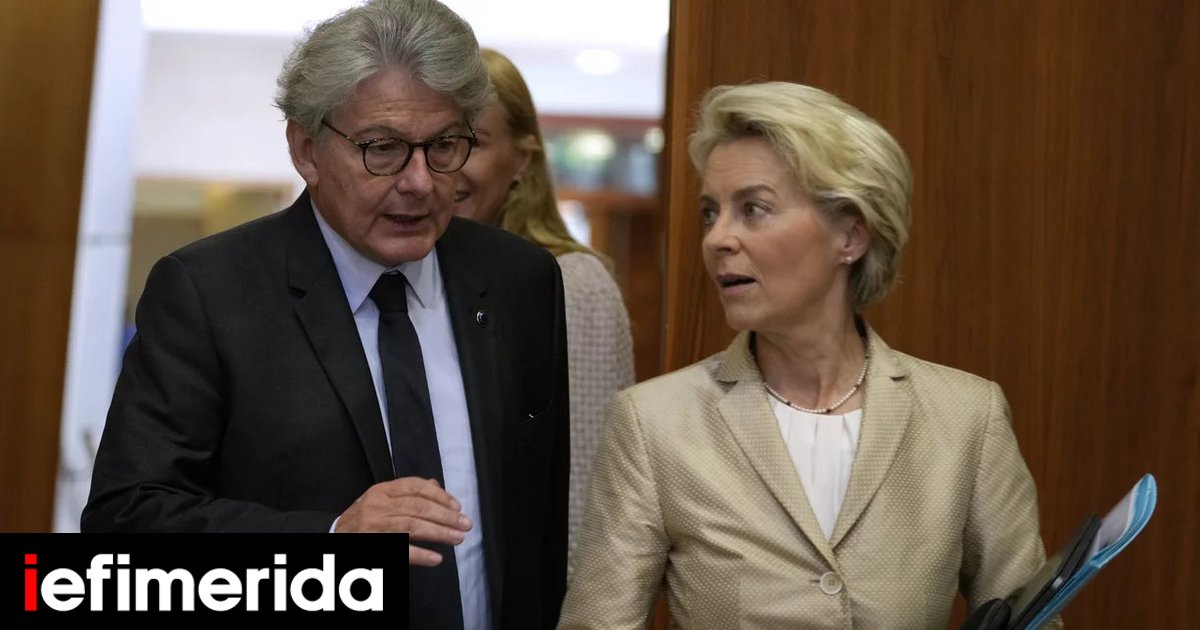 Ο Μακρόν «τα πήρε» με τoν Γάλλο επίτροπο Μπρετόν για την κριτική του στη Φον ντερ Λάιεν ...