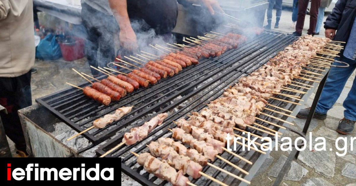 Η Καλαμπάκα έγινε μια τεράστια ψησταριά για την Τσικνοπέμπτη -5.000 ...