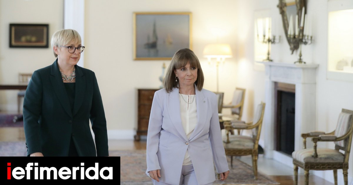 Greek president Sakellaropoulou hosts official lunch for visiting ...