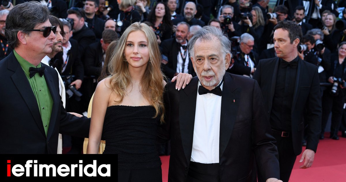 Ο Φράνσις Φορντ Κόπολα με την 17χρονη καλλονή εγγονή του στις Κάννες ...
