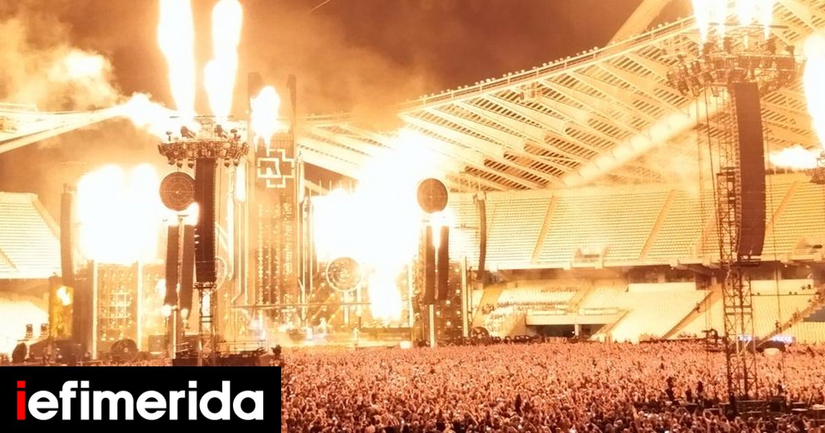 Οι Rammstein έβαλαν «φωτιά» στο ΟΑΚΑ -Τρομερό show με πυροτεχνήματα και ...
