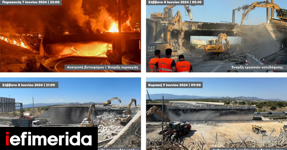 INTRAKAT για γέφυρα στην Εθνική Οδό: Συνεχίζονται οι εργασίες με εντατικούς ρυθμούς -Η πρόοδος ...