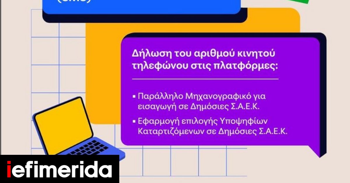 Για πρώτη φορά και μέσω SMS τα αποτελέσματα εισαγωγής στις Δημόσιες Σχολές Ανώτερης ...