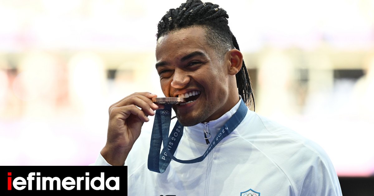 Karalis, bronze medalist in pole vault at Paris Olympics, will 'sleep ...