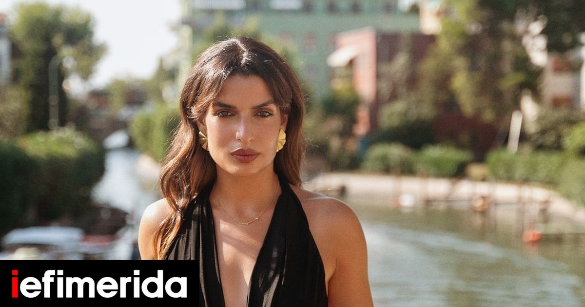 Η Τόνια Σωτηροπούλου με πουά φόρεμα από H&M Studio- Γοητεία άλλης εποχής, σαν σταρ των ‘50s ...