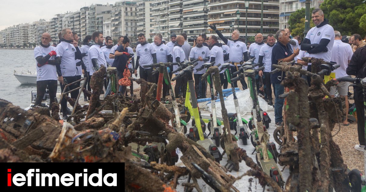 Θερμαϊκός: Τι «ψάρεψαν» δύτες σε δράση καθαρισμού -Από μηχανάκια και ...