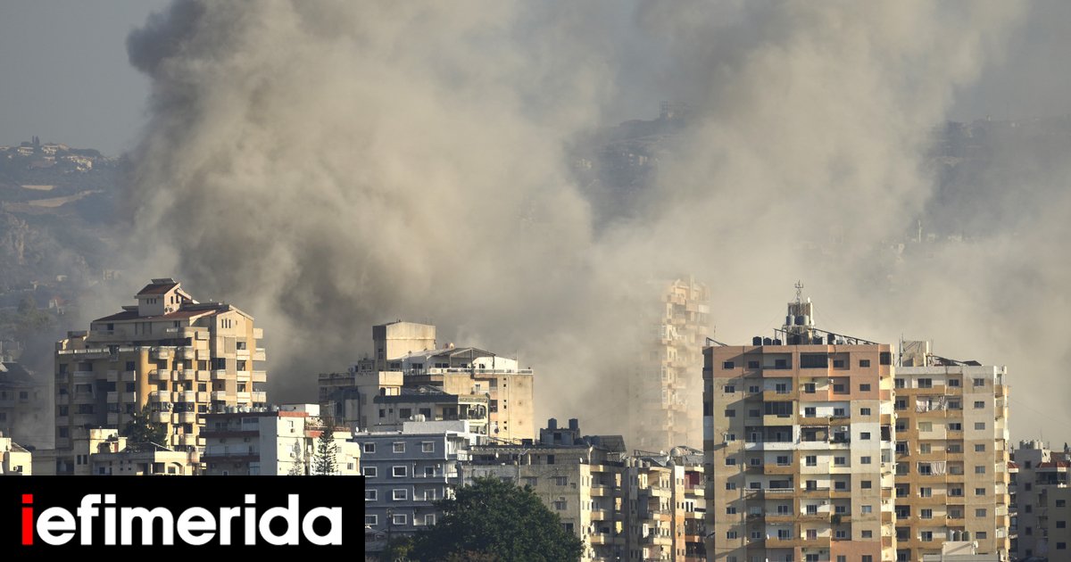 Λίβανος: Τουλάχιστον 62 νεκροί από τα ισραηλινά πλήγματα σήμερα - iefimerida.gr