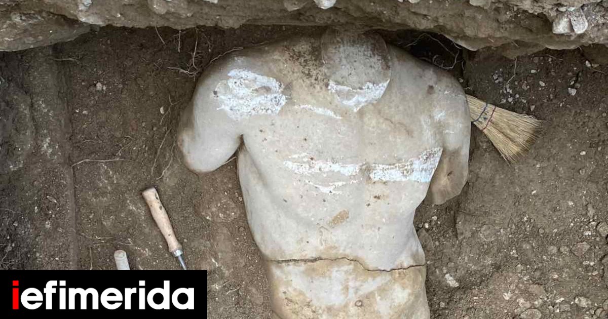 Stunning Ancient Statue Unearthed During Construction in Athens ...