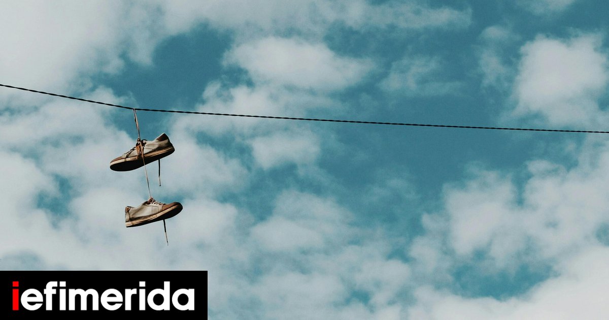 Shoefiti: Τι σημαίνει αν δείτε ένα ζευγάρι παπούτσια κρεμασμένο στα ...