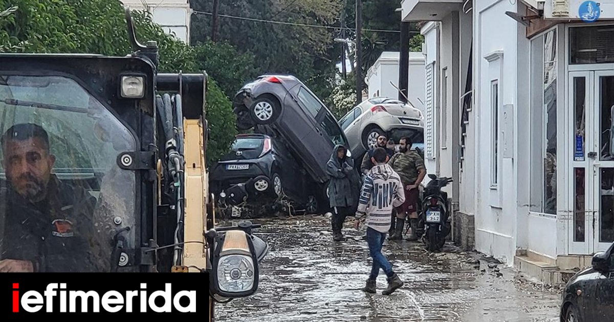 Κακοκαιρία Bora: Μετρά τις πληγές της η Ρόδος -Εικόνες καταστροφής στην ...