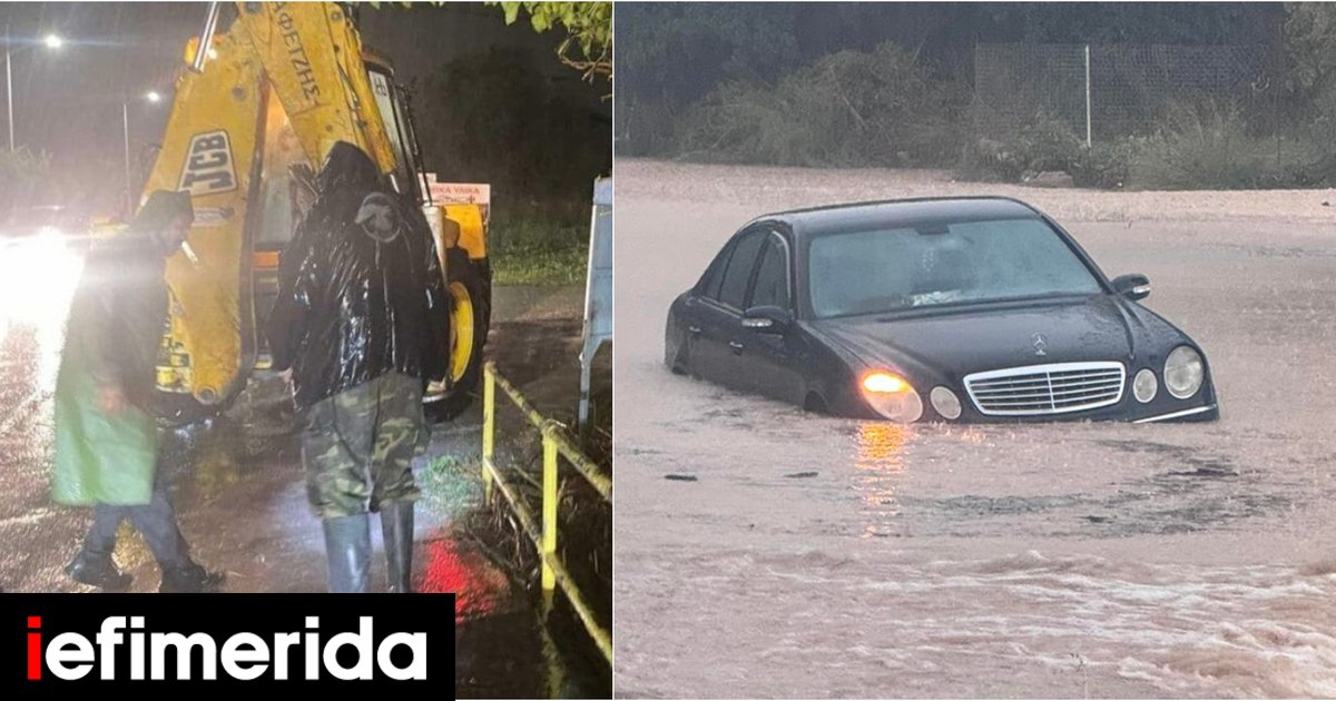 Απίστευτες εικόνες στη Ρόδο από το σαρωτικό πέρασμα της κακοκαιρίας ...