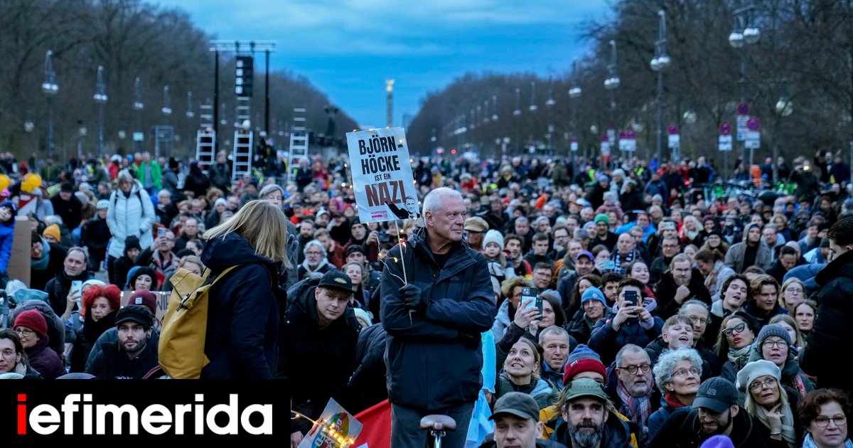 Γερμανία: Μεγάλες διαδηλώσεις κατά της AfD και του CDU -Διατηρεί ωστόσο ...