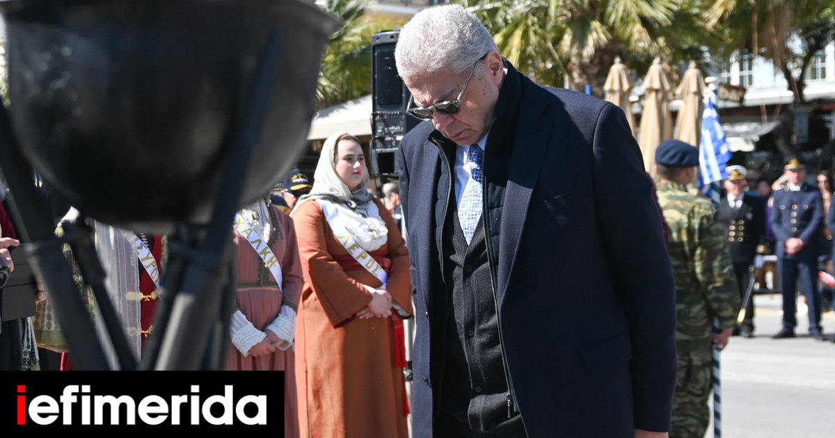 Ο γ.γ. του υπ. Άμυνας Αντ. Οικονόμου στην Κάλυμνο για την 77η Επέτειο ...